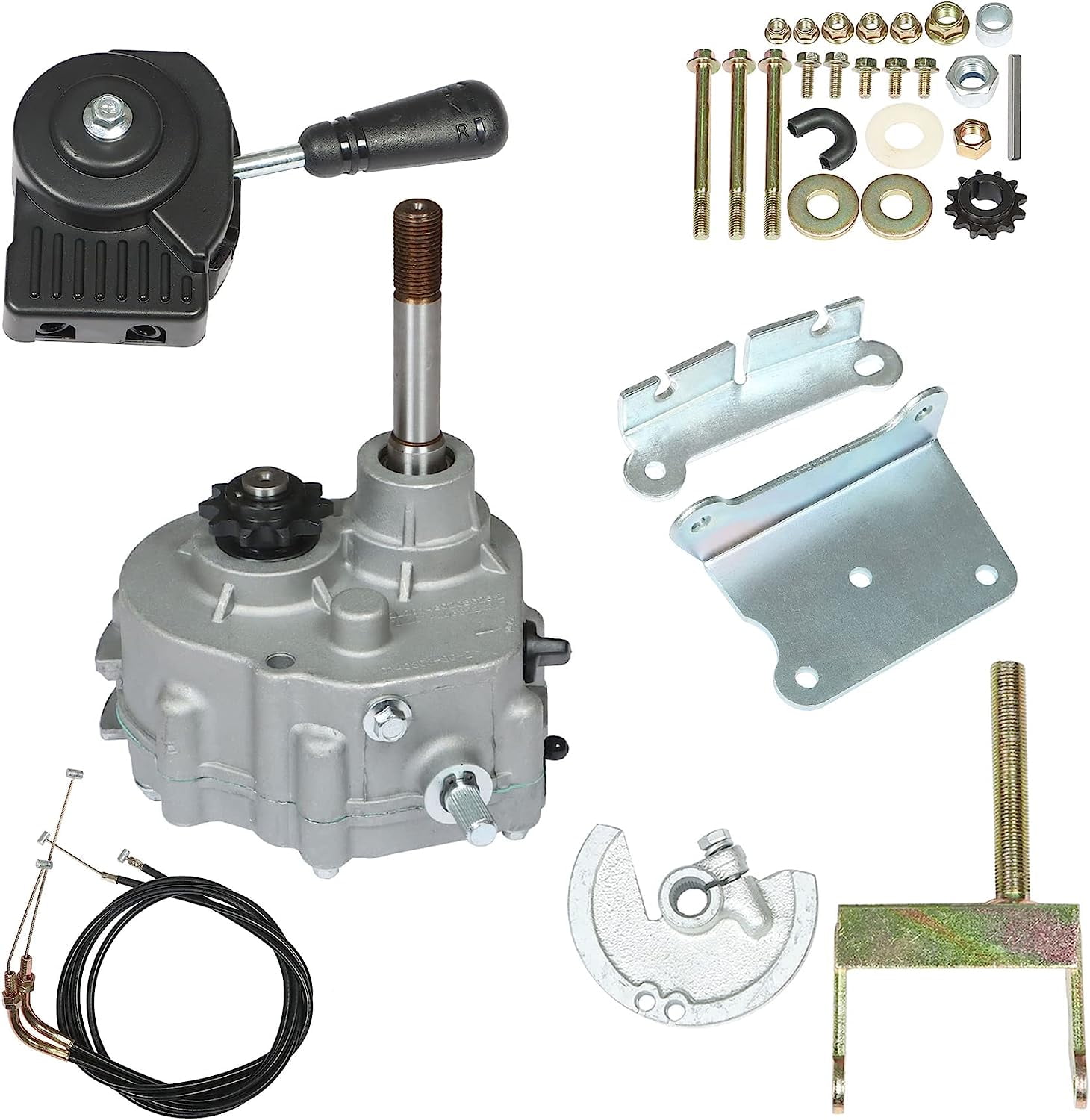 Go Cart Axle Kit Go Kart Frame Kit Go Kart Forward/Reverse Gearbox - 3 ...