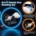chanbrick Sci Fi Game Teleportation-Gun Building Set with LED ...