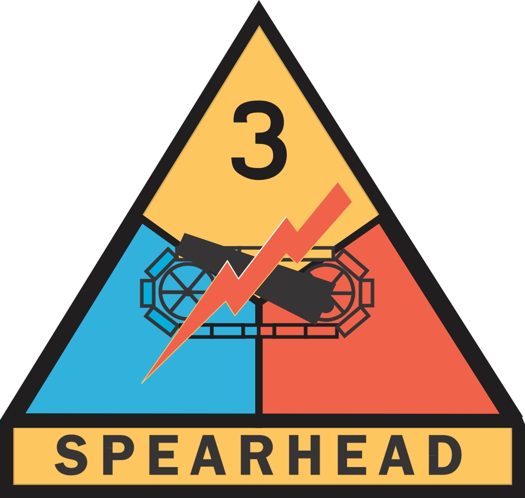 3.8 Inch Army 3rd Armored Division Patch Vinyl Transfer Decal - Walmart.com
