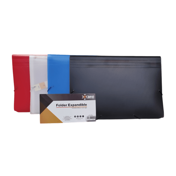 Folder Expandible Y Ligas Oficio Azul con Broche Kikomo Importadores ...