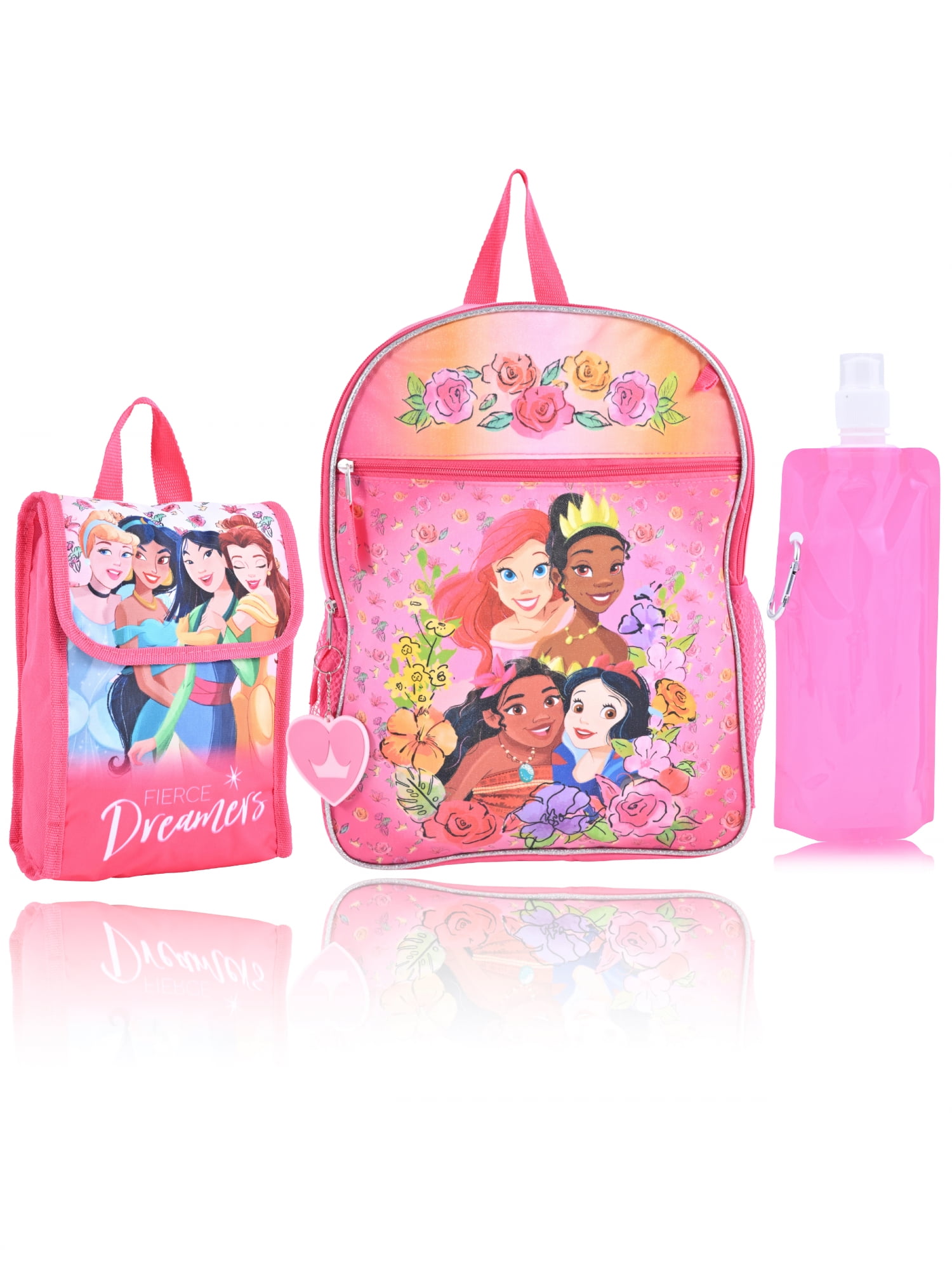 Disney Princess Girl's 5-Piece Set Backpack-Pink - Walmart.com