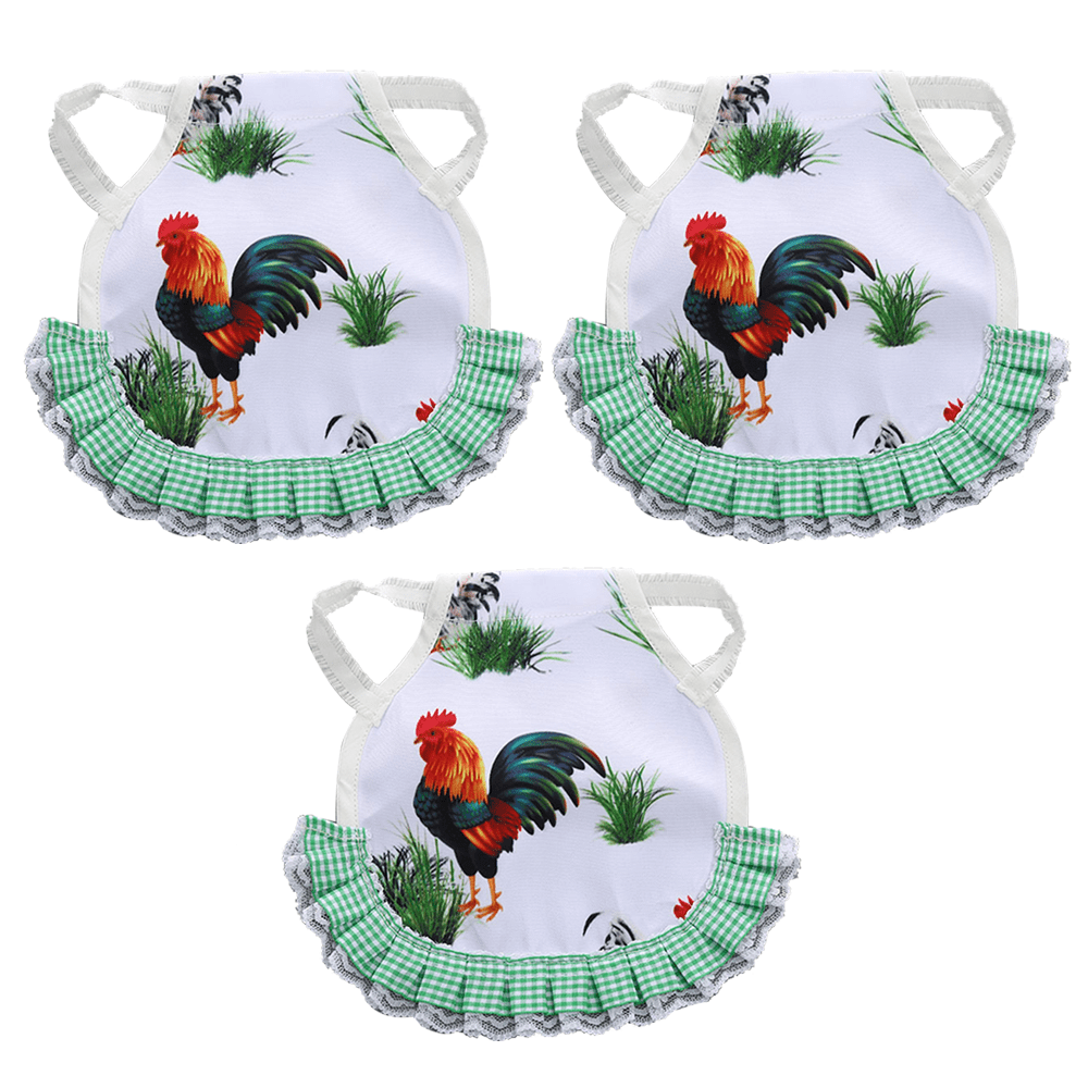 3 Pieces Chicken Saddle-Hen Apron, Chicken Jacket Hen Apron Feather ...