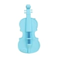 BiFandian Violin Shaped Silicone Pencil Case, Large Capacity Stationery ...