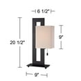 360 Lighting Modern Accent Table Lamps 20.5" High Set of 2 Espresso ...