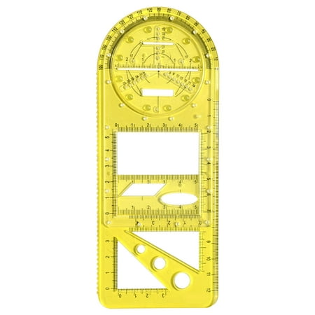 Leutsin Multifunctional Student Math Ruler,Multifunctional Rotatable ...