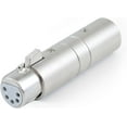 3 Pin XLR Male to 5 Pin XLR Female DMX Converter Adapter 70030 for ...