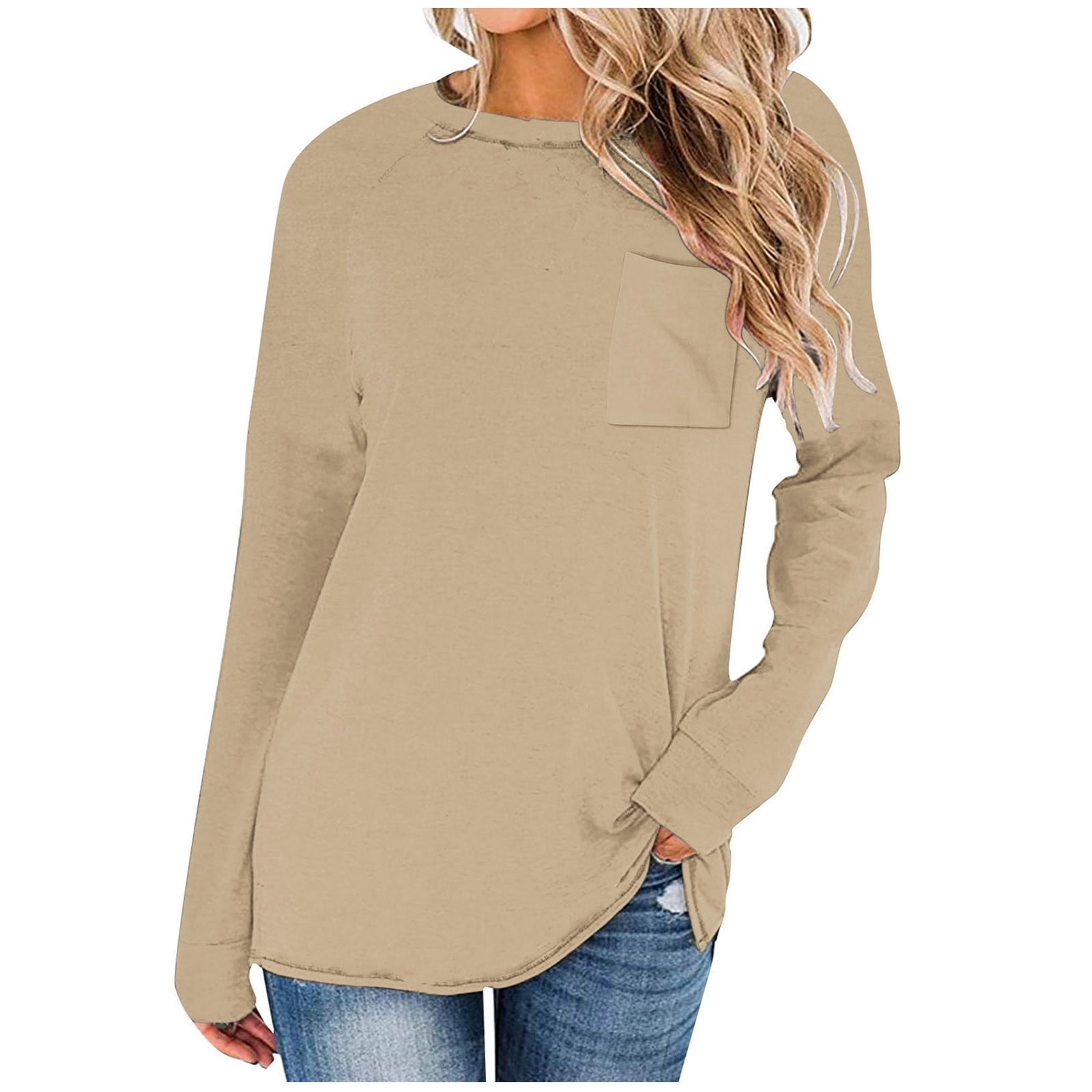 Click here for Aherbiu Shirts For Women Long Sleeve Loose Fitted... prices