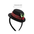 Christmas Small Hat Headwear Fabric Hair Ornament For Holiday Parties ...