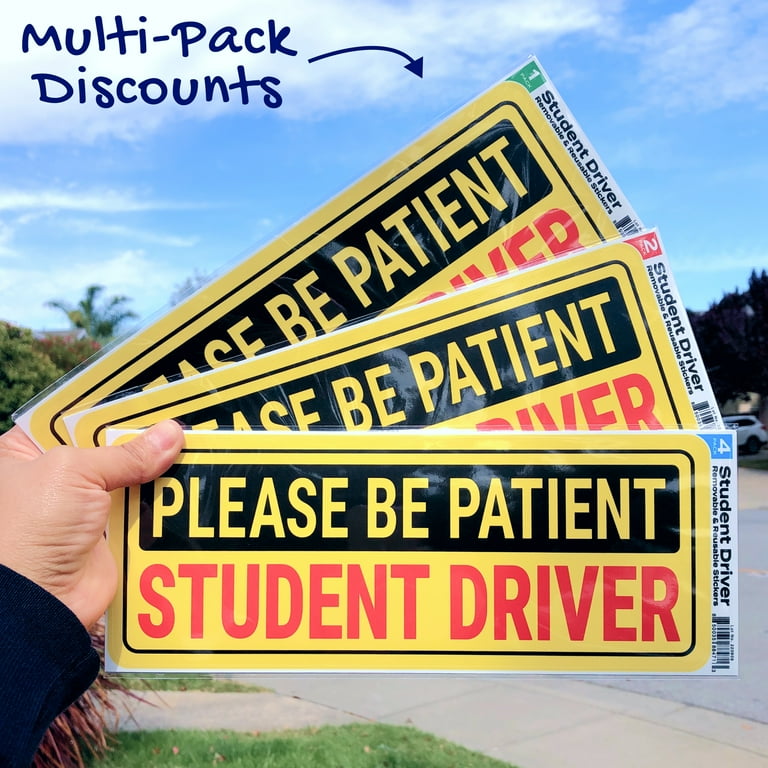 Non Removable Window Sign Stickios Student Driver Sticker: