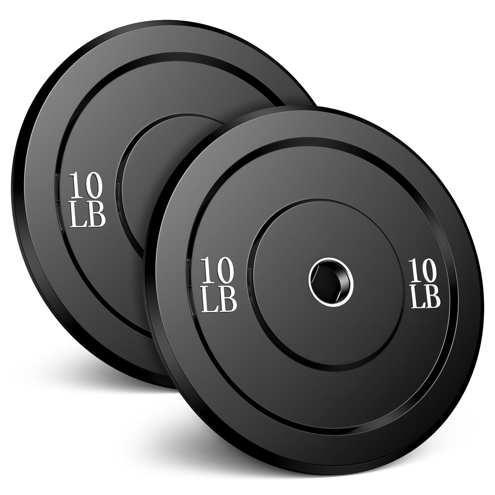 GIKPAL 20lb Bumper Plates, 2-Inch Olympic Weight Plates with Steel Hub ...