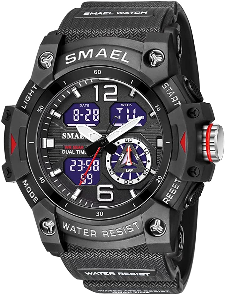 A ALPS Men’s Digital Analog Watches Military Sport Outdoor Wristwatch ...