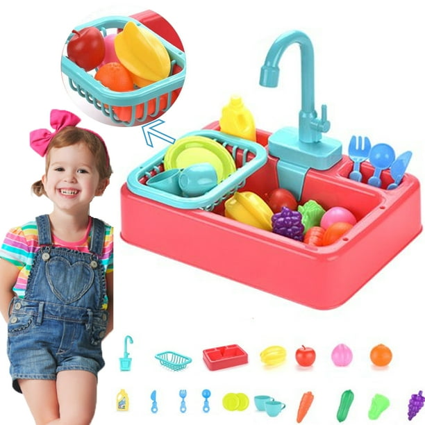 Kids Toy Sink Kitchen Sink Toys for Kids Pretend Kitchen with Sink ...