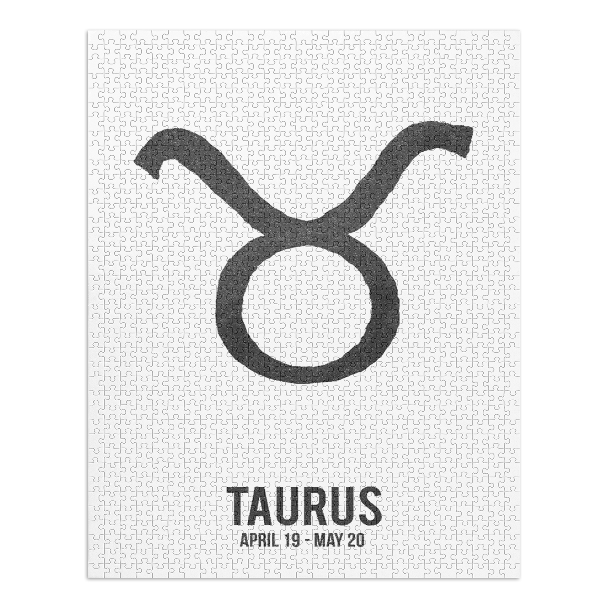 Taurus, Astrology Zodiac Symbol, Ink Drawing (1000 Piece Puzzle, Size ...