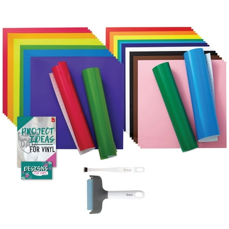 Cricut Permanent Vinyl 40ct Rainbow & Bright Rainbow Sampler with ...