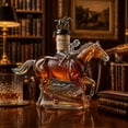 QEMAUUA Horse and Jockey Shaped Whiskey Decanter - Bourbon Decanter ...