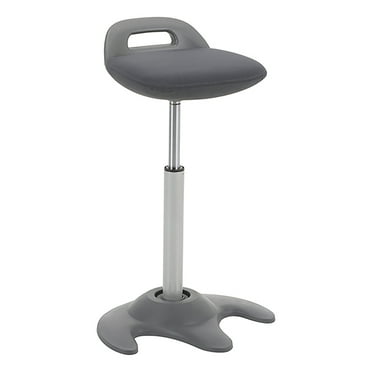 Alera Sit to Stand Perch Stool, Gray with Black Base - Walmart.com