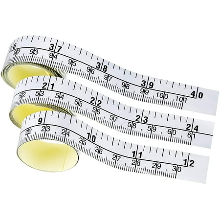 Self-Adhesive Measuring Tape Workbench Ruler Adhesive Backed Double ...