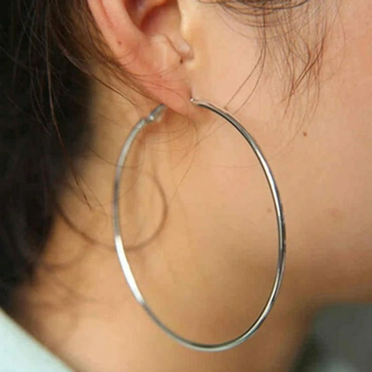Round earrings big store