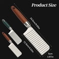 Cxui Green Stainless Steel Potato Crinkle Cutter Wavy Slicer Vegetable ...