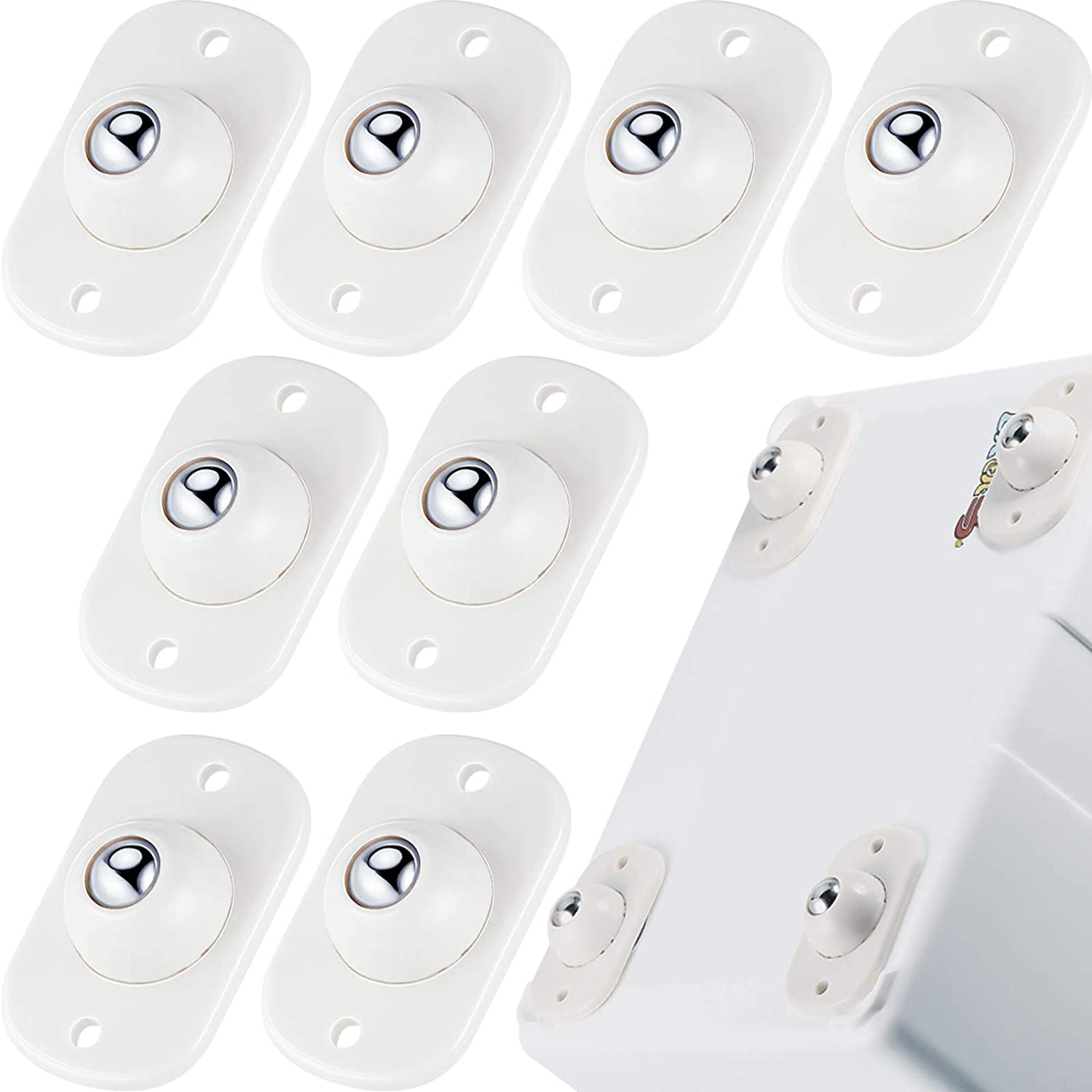 Self Adhesive Caster Wheels Mini Swivel Wheels Stainless Steel Paste ...