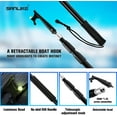 SAN LIKE Telescopic Dock Boat Hook Pole 11.2FT - Floating, Durable ...