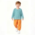 BaoFuBaoMei Pants Sets Child 2 Piece Outfits Summer Long Sleeve Tops ...