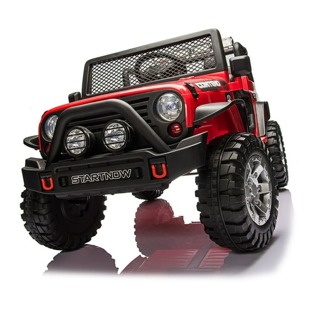 CAIDI 12 V Kids Ride On Truck, 2-Seater Battery Powered Toy Car w ...