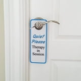 Quiet Please Therapy in Session Plastic Door Knob Hanger Sign - Walmart.com