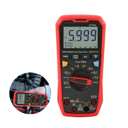 UT61B+ Digital Multimeter 1000V AC/DC 6000 Counts NCV True RMS ...