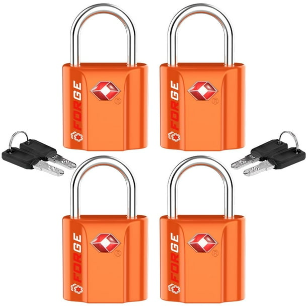 Candados de equipaje Forge Small Ultra Secure aprobados por la TSA, paquete de 4 | Bodega ...