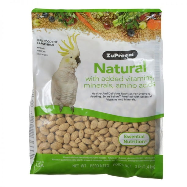 Zupreem® Natural Bird Food Pellets for Large Birds 3lb - Walmart.com