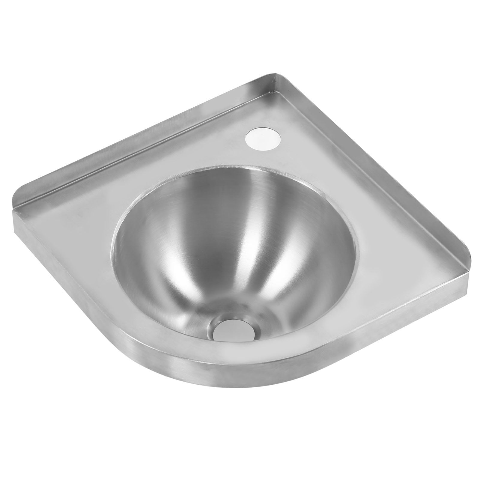 Spptty Kitchen Sink  Large Capacity Space Saving Easy To Corner Basin Sink 304 Stainless Steel For 30.5 X 30.5 X 13cm