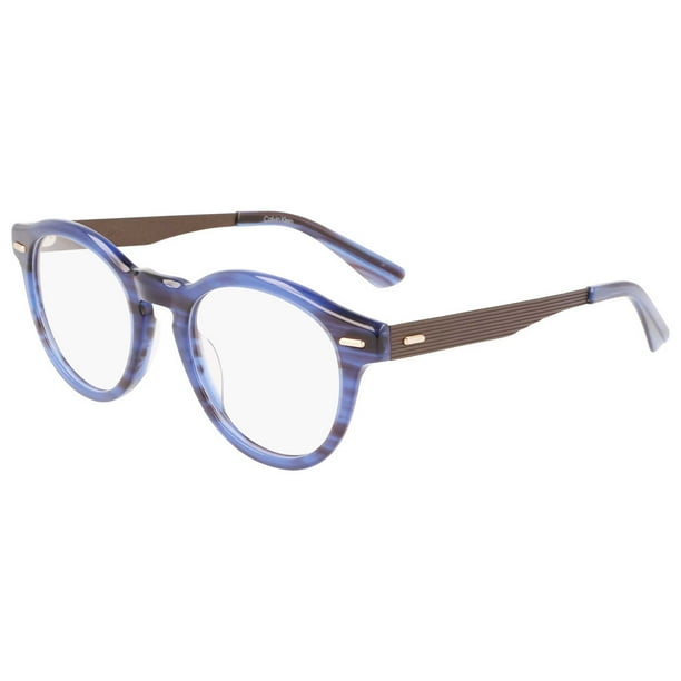 Calvin Klein CK21518 438 Unisex Blue and Black Frame Eyeglasses ...