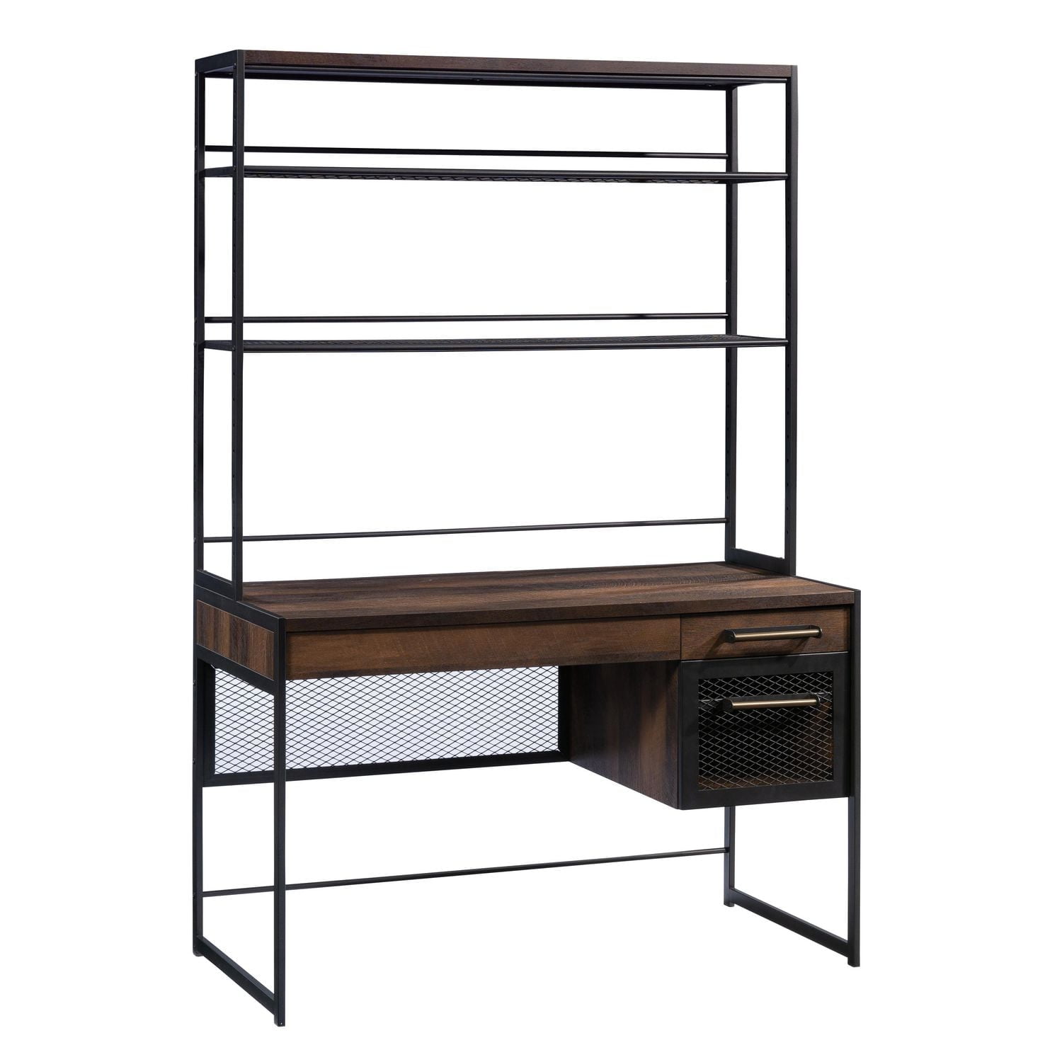 Click here for Sauder Briarbrook Desk W/ Hutch  Barrel Oak  43165... prices