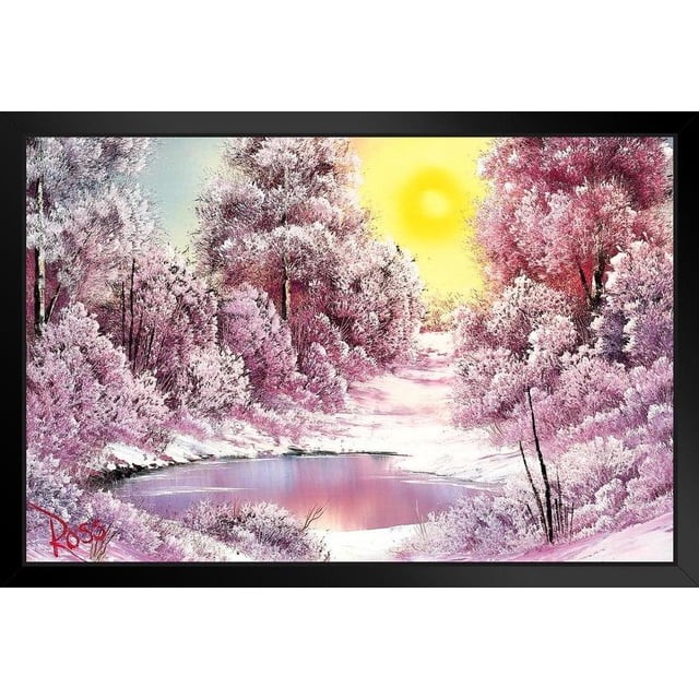 Bob Ross Winter Sun Art Print Painting Bob Ross Poster Bob Ross ...