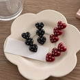 2pcs Red/White/Black Heart Polka Dot Hair Clips! Sweet, Elegant, and ...