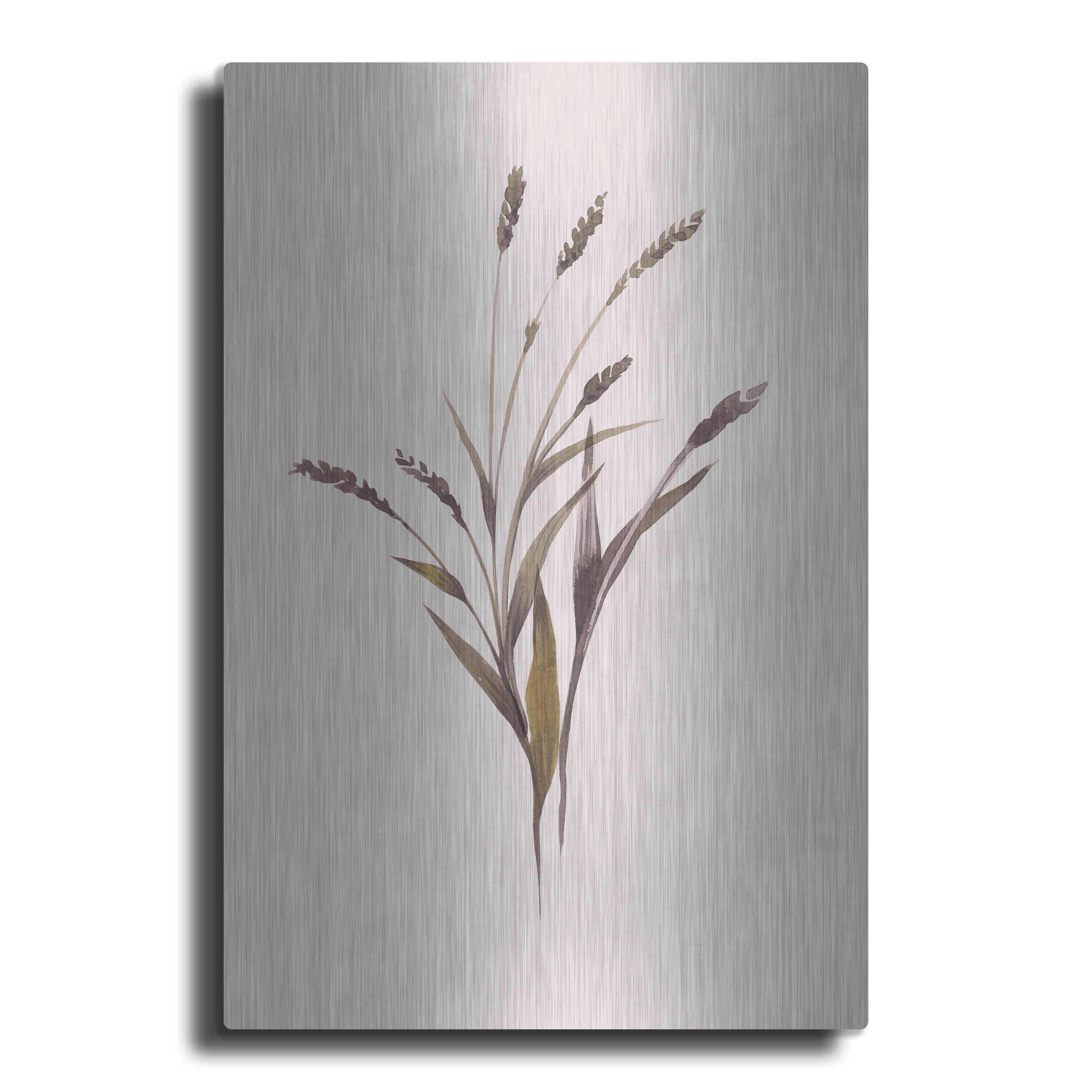Luxe Metal Art 'Wheat' by Design Fabrikken, Metal Wall Art, 12"x16 ...