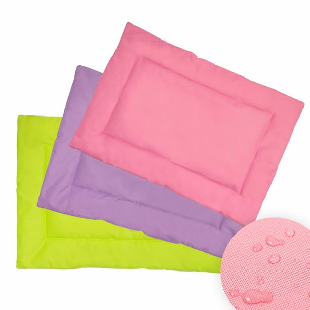 Downtown Pet Supply Waterproof Dog Crate Mat, Dark/Light Pink, M ...