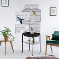 Themis 64 inch Wrought Iron Bird Cage for Parakeets Medium Small ...
