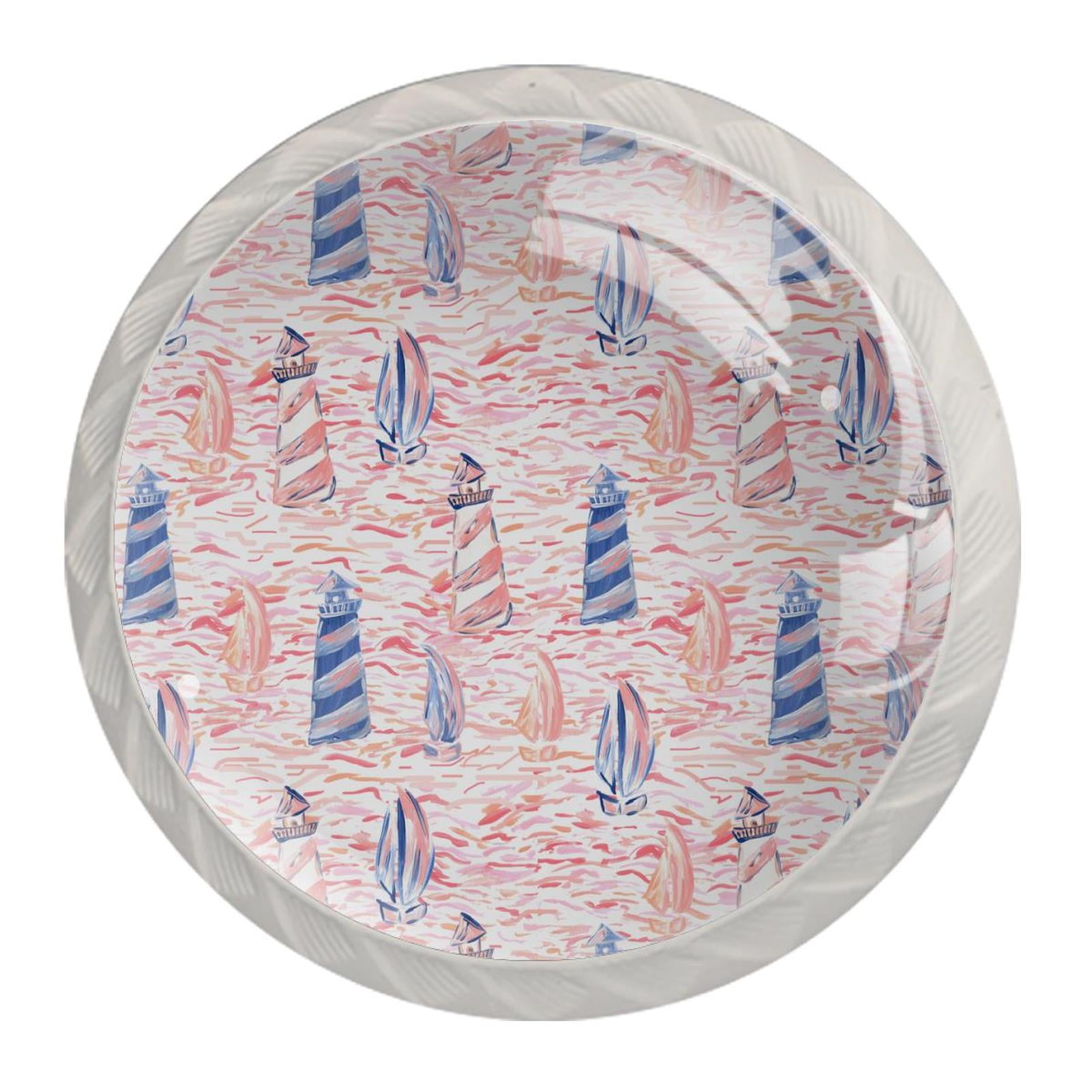 4 Pcs Lighthouse Sailing Knobs for Kitchen Cabinet Cupboard Dresser ...