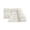 Meridian Furniture Ames Cream Boucle Fabric Modular Sectional - Walmart.com