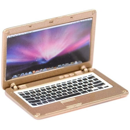 4 Pack Dollhouse Mini Laptop Scene Miniatures Computer Simulation ...