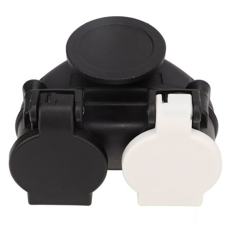 Trailer Plug Adapter, Dual Socket Trailer Towing Conversion Adapter ...