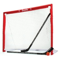 Warrior Pro Mini Metal Hockey Goal Combo Set - 30" Net, 2 Mini Player ...