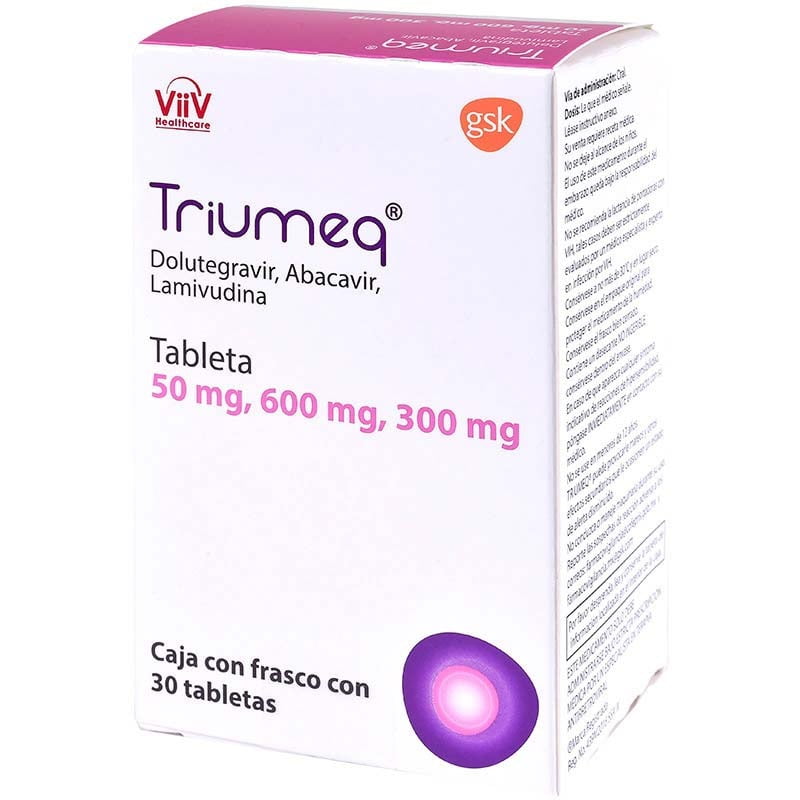 TRIUMEQ 50 600 300MG TABLETAS 30 TRIUMEQ FRASCO | Walmart en línea