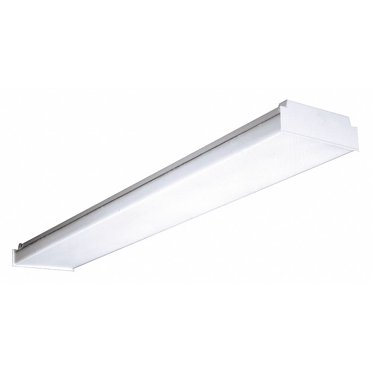 Columbia Lighting LED Wraparound Fixture,4 ft L,4477 lm LAW4-40LW-EDU ...