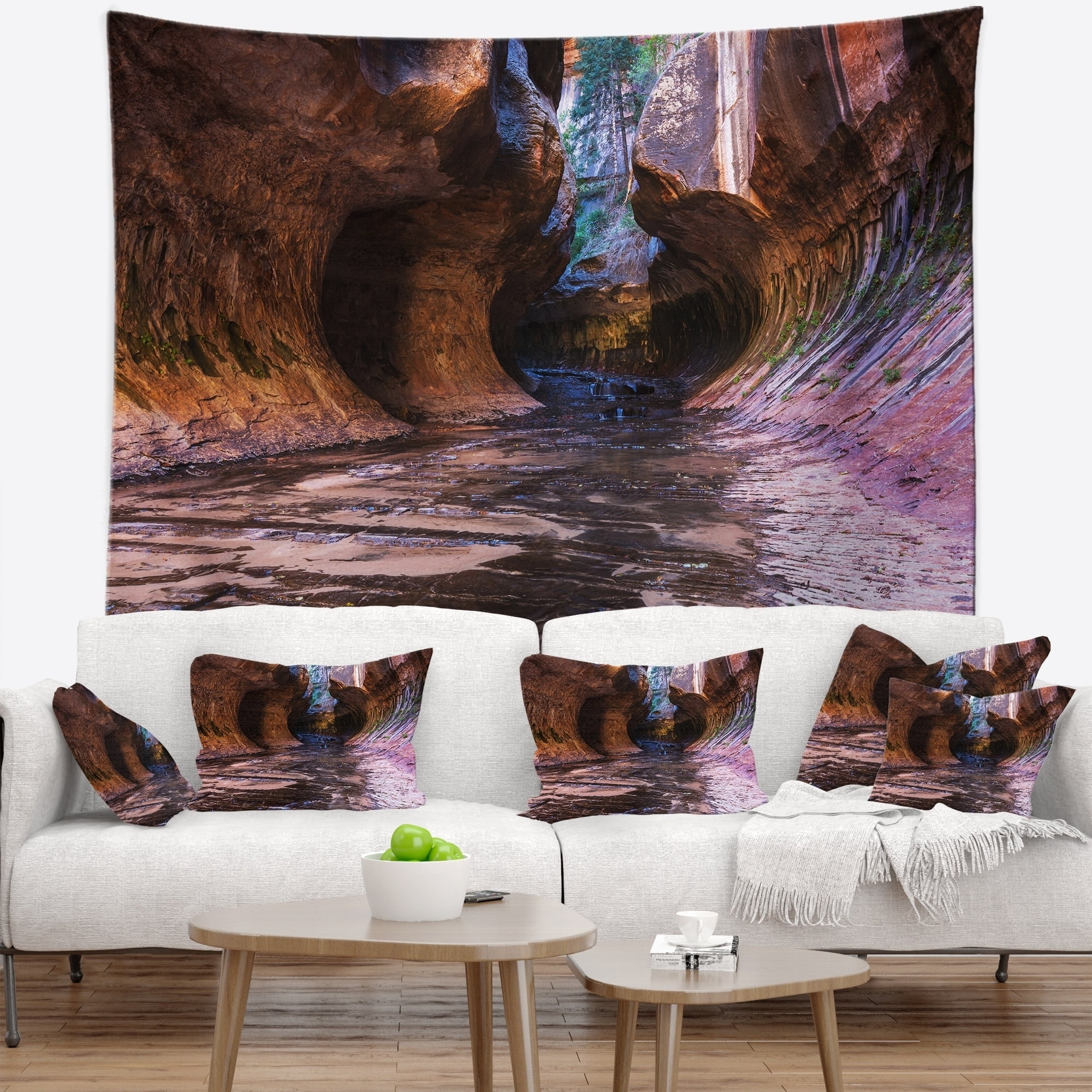 Cave in Zion National Park Utah' Landscape Wall Tapestry - Walmart.com