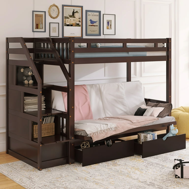 Single Loft Beds With Stairs