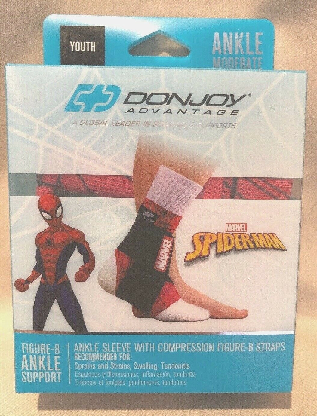 Donjoy Advantage Marvel Spider-Man Youth Moderate Ankle Support NEW ...