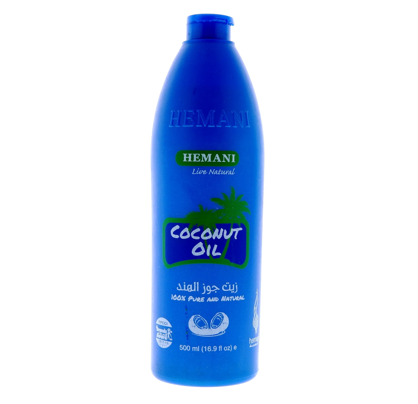 HEMANI Coconut Hair Oil - Blue Bottle - 500mL (16.9 FL OZ) - Walmart.com